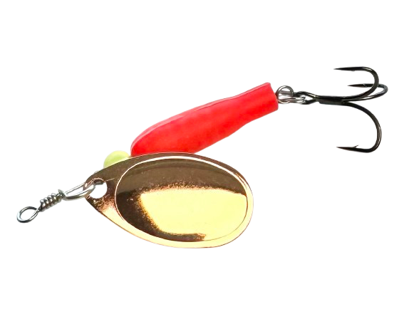 Kompakt Rød - Kompakt mini-spinnere - KarlK Spinners - Handmade in Denmark